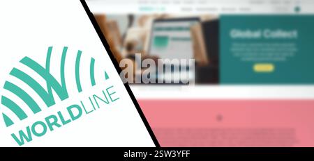 Dhaka, Bangladesh- 15 Sep 2024: Nimo TV logo is displayed on smartphone ...