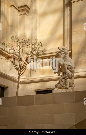 Four Captives Sculpture in Louvre Museum, Paris, France Stock Photo - Alamy