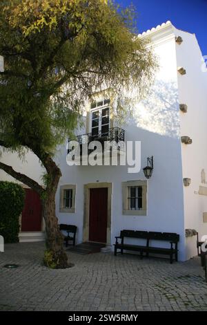 Traditional Portuguese streets of Tavira Stock Photo - Alamy