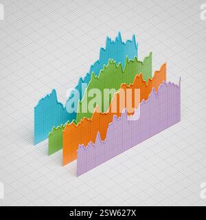 Image of graphs and financial data on green background Stock Photo - Alamy