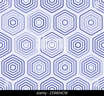 Hexagon vector pattern. Stacked hexagons mosaic pattern. Purple color tones. Hexagon shapes ...