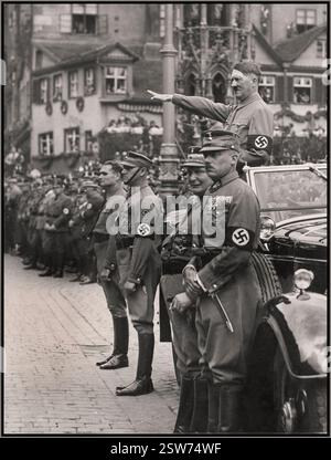 Vintage 1930's Nazi rally march in memory of Nazi victims of Beer Hall ...