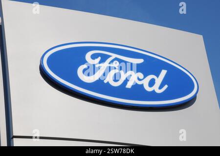 copenhagen/DenmarK/ 20 FEBRUAY 2025/Ford car dealer and electric car ...