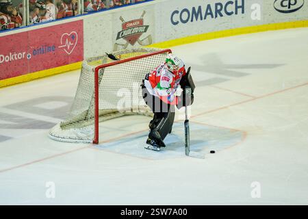 KRAKOW, POLAND, Jan 12, 2025, A hockey match between COMARCH CRACOVIA ...
