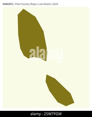 Vanuatu - plain country shape. Low, medium and high detailed maps of ...