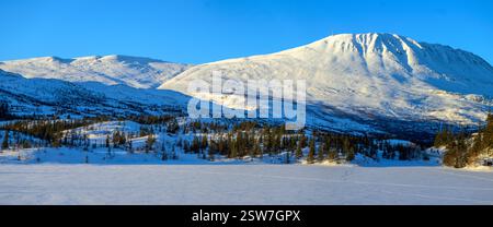 The mountain Gaustatoppen (1883 m elevation) at Gausta (Telemark and ...