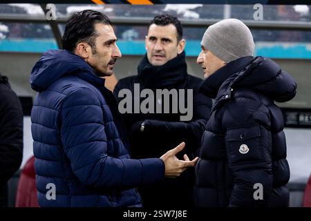 FCSB manager Elias Charalambous before the UEFA Europa League play-off ...