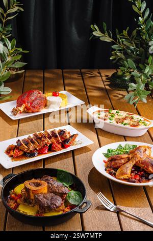 An assortment of meat dishes Stock Photo - Alamy
