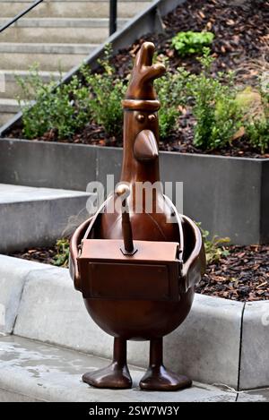 Around the UK - Unveiling Ceremony in Preston Town Centre of Nick Parks ...