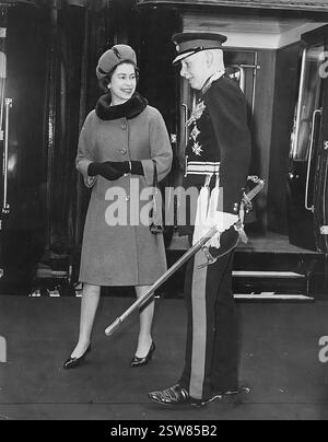Her Majesty Queen Elizabeth greeted by the Lord Lieutenant of ...