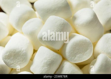 Soft Puffy White Mini Marshmallows in a Bowl to Eat Stock Photo - Alamy