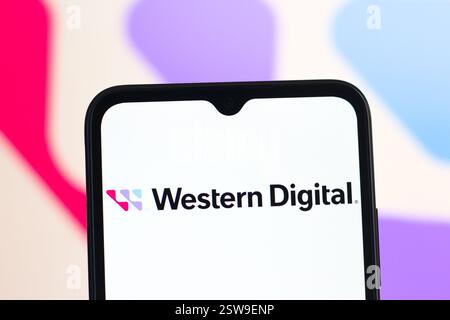 In this photo illustration, Western Digital Corporation logo seen ...