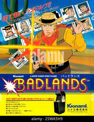1984 Badlands arcade LaserDisc arcade video game developed by Konami ...