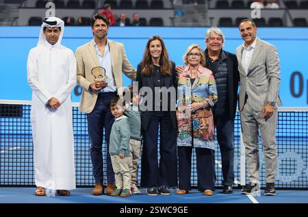 Nasser al-Khelaifi, Fernando Verdasco, Ana Boyer Preysler and Karim ...