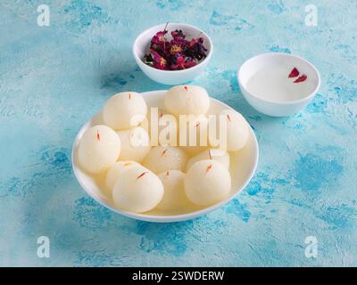 Sponge Rasgulla sweets, famous indian sweet food Stock Photo - Alamy