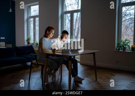 Young Couple Running Online Business Making Boutique Candles And Taking ...