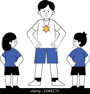 Student Leader Confident Girl Stock Vector Image & Art - Alamy