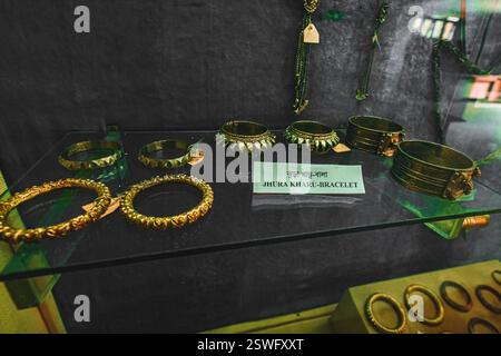 Jewelry collection in Ethnological museum of Chittagong Bangladesh ...