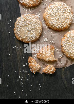 sesame seeds cookies Stock Photo - Alamy