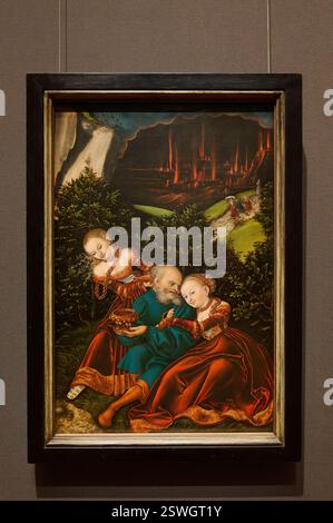 'Lot and His Daughters' by Lucas Cranach the Elder depicts the biblical ...