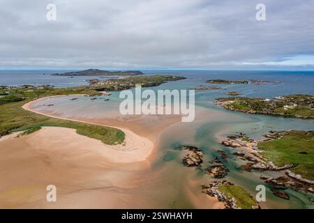 Aerial View of Cruit Island, County Donegal, Ireland Stock Photo - Alamy
