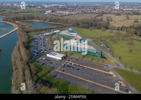 Aerial view of the Botanica Ditton Park, Datchet, UK Stock Photo - Alamy