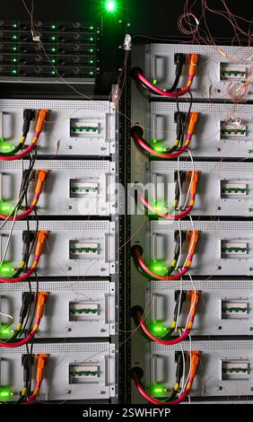 Supercomputer working with green energy and advanced technology ...