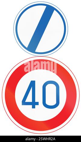 Japanese road sign - Maximum Speed Limit 50 kmh Stock Photo - Alamy