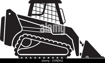 compact skid steer loader earthmover digger construction vehicle ...