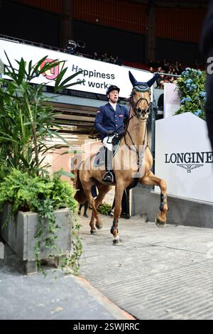 Mario Stevens of Germany with Carrie 22 during the Prize of Thermoplan ...
