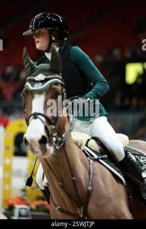 Disa Hammarstedt of Sweden with Idool during the Arena Youth Tour ...