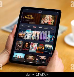 Disney+ app on an iPad Stock Photo - Alamy