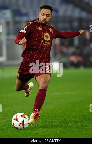 Devyne Rensch of A.S. Roma is in action during the 27th day of the ...
