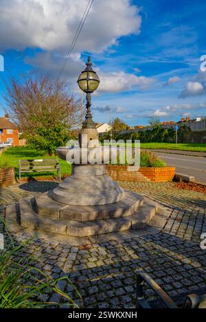 Victorian commemorative public drinking fountain in the town centre of ...