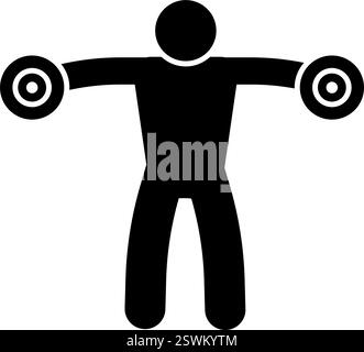 Shoulder Press Icon Stock Vector Image & Art - Alamy
