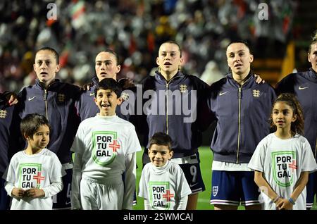 England's Niamh Charles (left) and Grace Clinton (right) battle for the ...