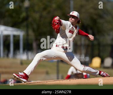 NC State Wolfpack pitcher Dominic Fritton (51) during an ACC Baseball ...