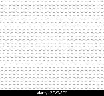 Honeycomb hexagon cells background. Simple stacked hexagons. Large honeycomb cells. Multiple ...