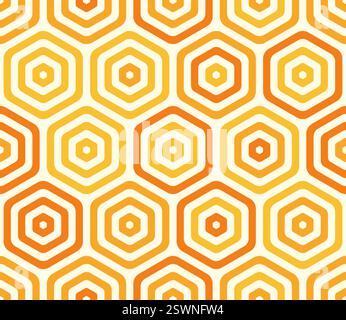 Hexagon background. Bold rounded stacked hexagons mosaic pattern. Red color tones. Hexagonal ...
