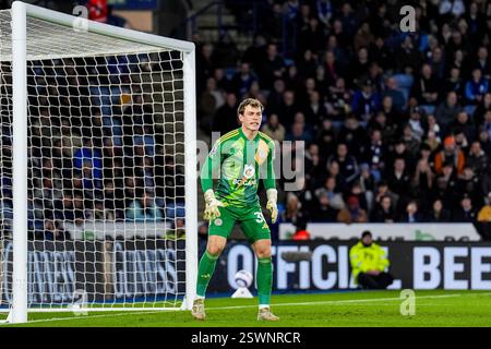 Leicester City goalkeeper Mads Hermansen during the Premier League ...
