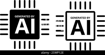 Made by AI processor icon set Stock Vector Image & Art - Alamy