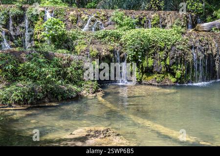Waterfalll nos 1, Boca da Onca waterfalls, Saloba river canyon, Mato ...