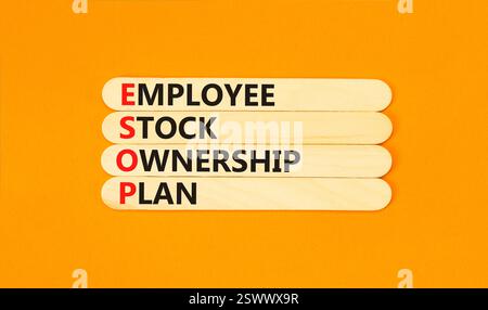 Employee Stock Ownership Plan symbol. Concept word ESOP Employee Stock ...