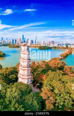 Aerial photography of Huizhou West Lake National Scenic Area in ...