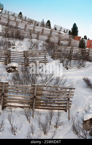 Avalanche Protection Barriers at Mayrhofen, Zillertal 3000 ski area ...