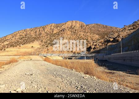 the landscape around the Smaquli Resort between Erbil and Dohuk lake ...