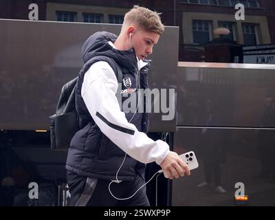 Emile Smith Rowe of Fulham arrives prior to the Premier League match ...