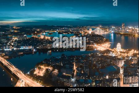 Aerial photography of Huizhou West Lake National Scenic Area in ...