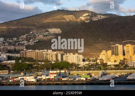 Container terminal in Santa Cruz de Tenerife, Canary Islands Stock ...