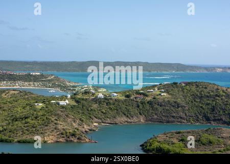 View from The Blockhouse in Antigua is a historic military structure ...